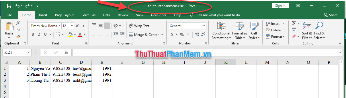 C ch Chuy n File CSV Sang Excel Th Thu t Ph n M m Gen Z C p Nh t 